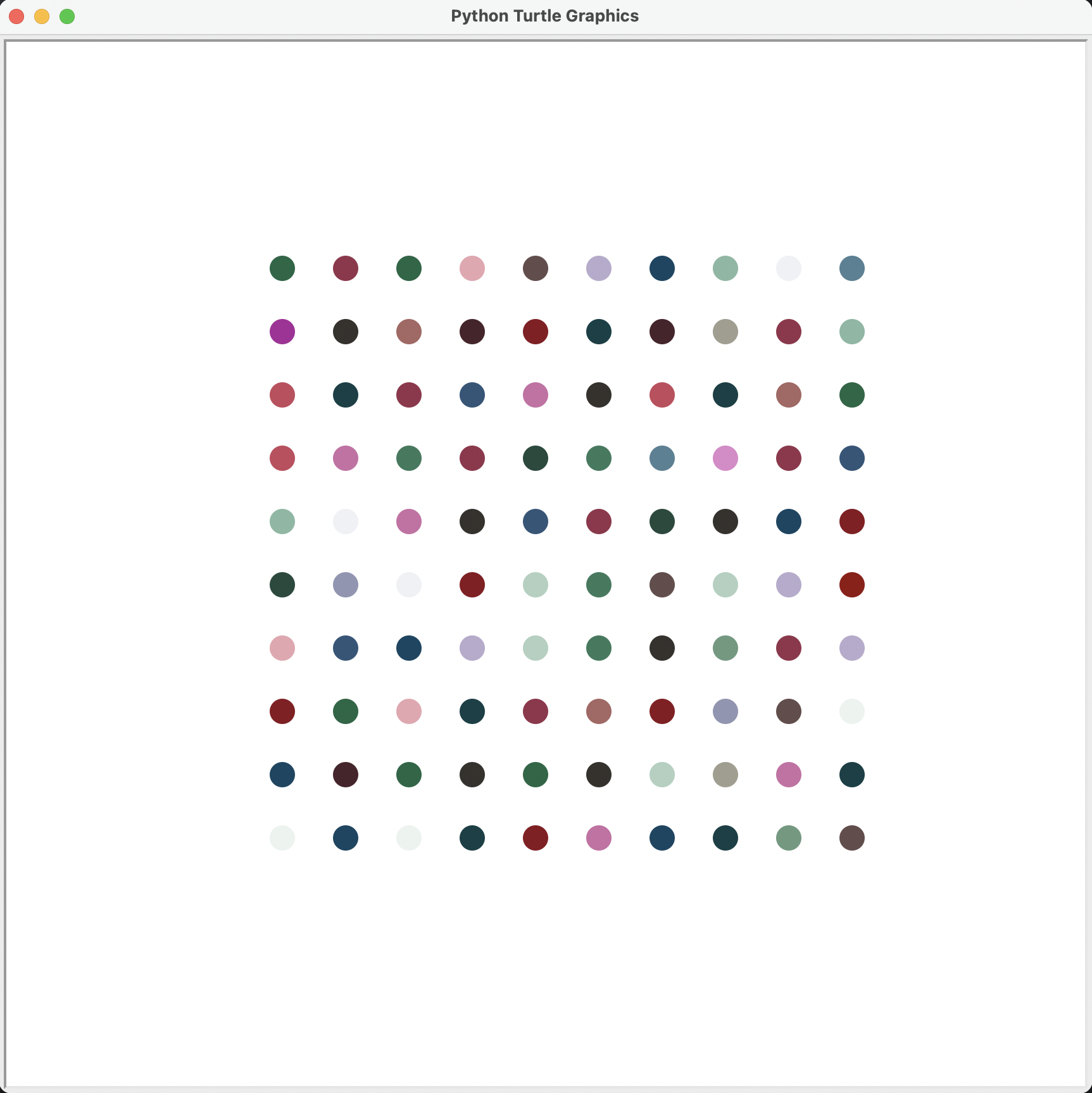 GitHub - shelbyblanton/hirst-painting: Python training - 100 days of code: The complete Python ...